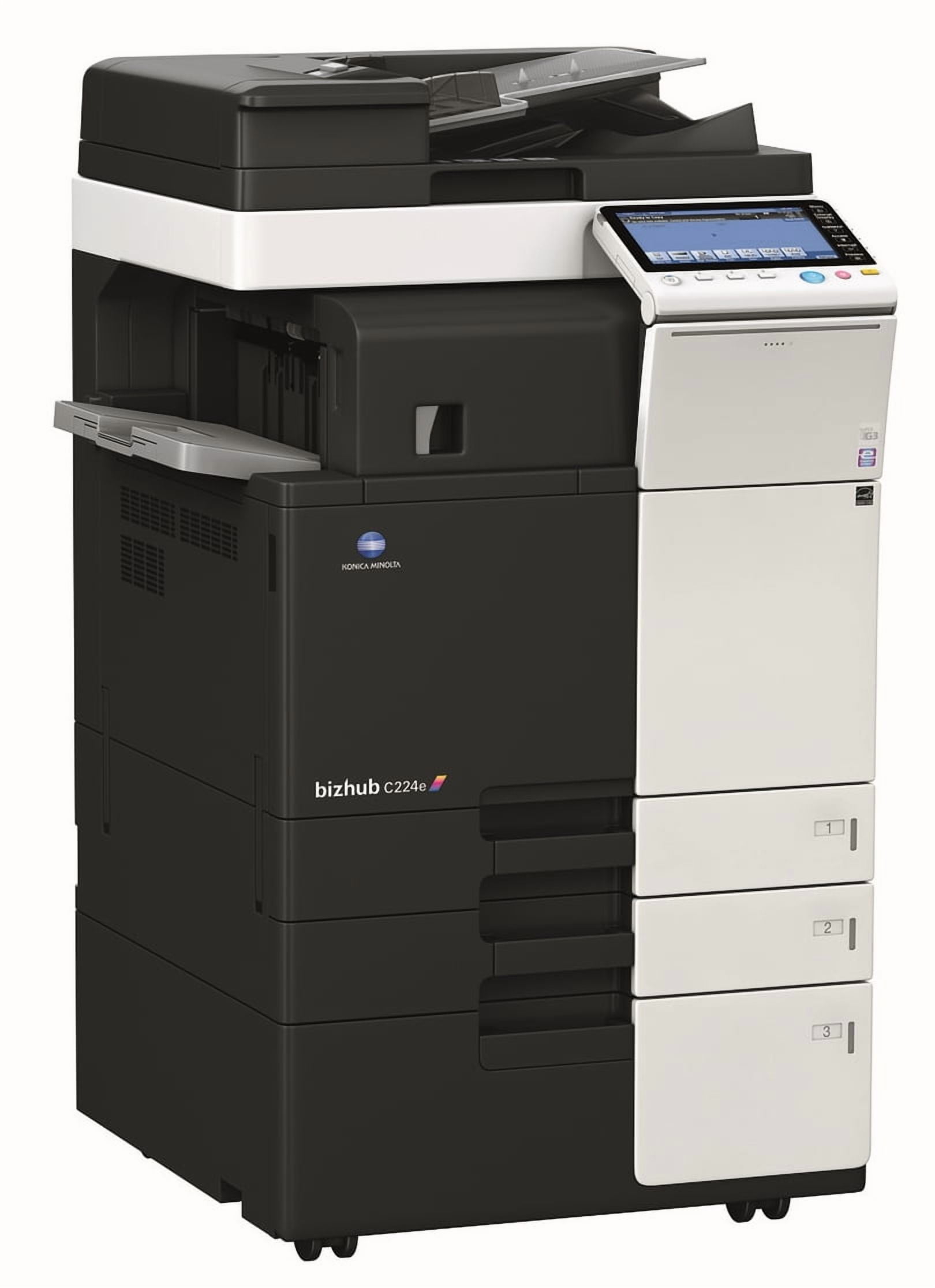 Konica Minolta Bizhub 224e Black & White Multifunction Copier – Print ...