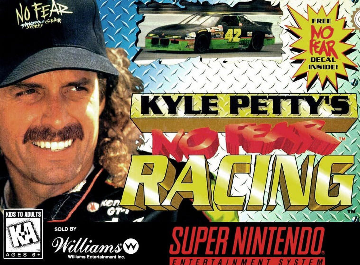 Restored Kyle Petty's No Fear Racing (Super Nintendo, 1995) SNES ...