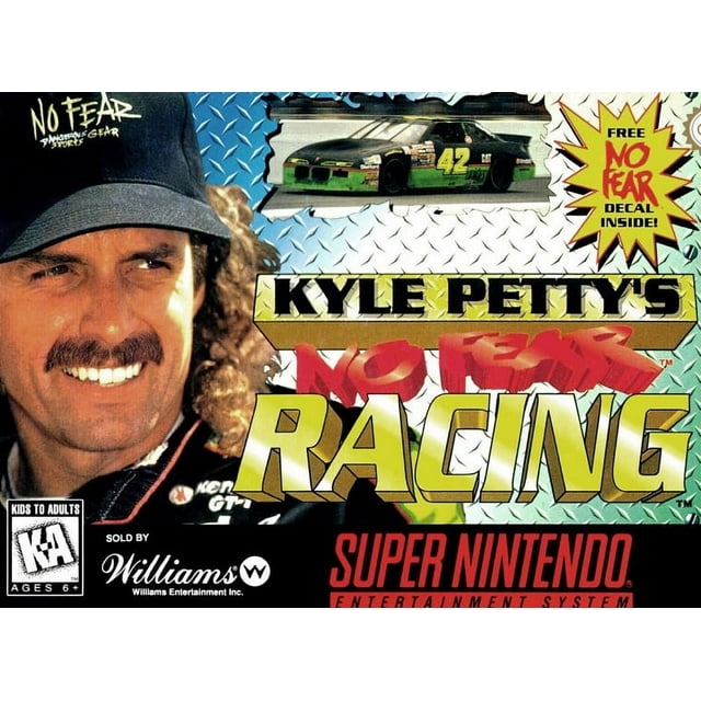 Restored Kyle Petty's No Fear Racing (Super Nintendo, 1995) SNES ...