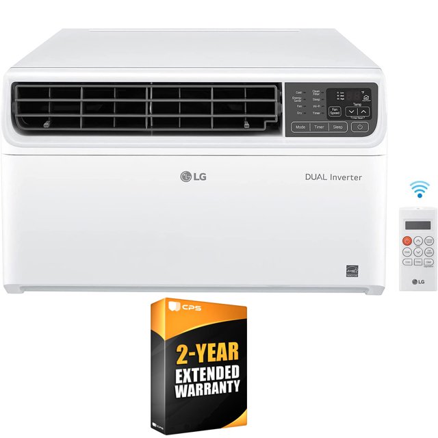 Restored LG 14,000 BTU Dual Inverter Smart Window Air Conditioner Bundle (Refurbished) - Walmart.com