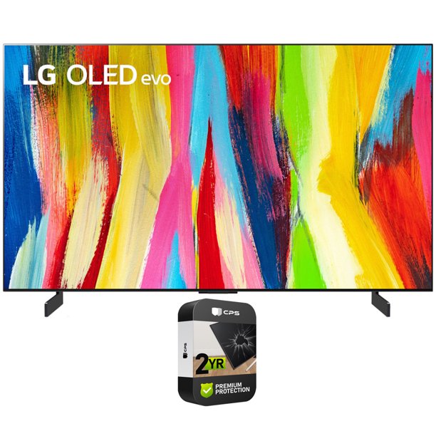 Restored LG OLED48C2PUA 48 Inch HDR 4K Smart OLED Evo TV 2022 Bundle ...