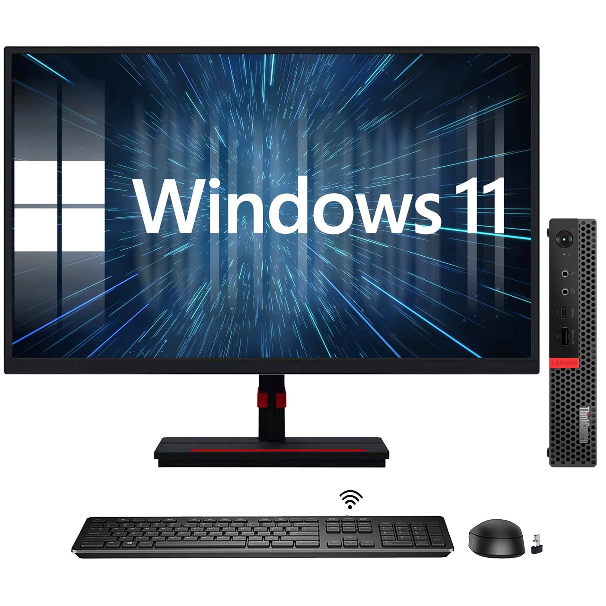 Restored Lenovo Computer ThinkCentre M920q Tiny Desktop PC - 22-inch ...