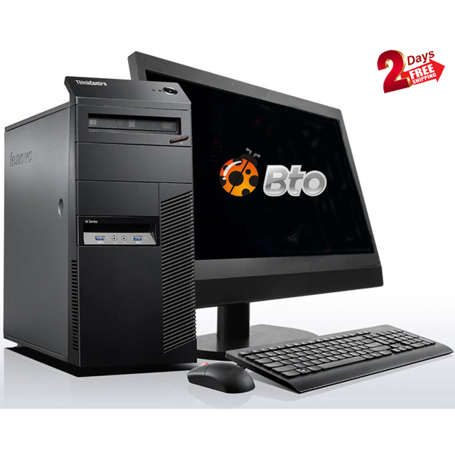 Restored Lenovo Desktop Computer MT Core i5 CPU 8GB Ram, 500GB HDD, 24 ...