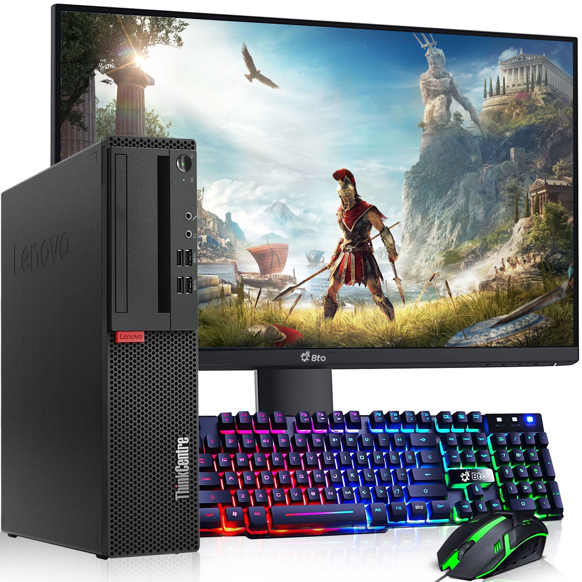 Restored Lenovo M800/M900 Gaming PC Desktop Computer, Intel Quad Core ...