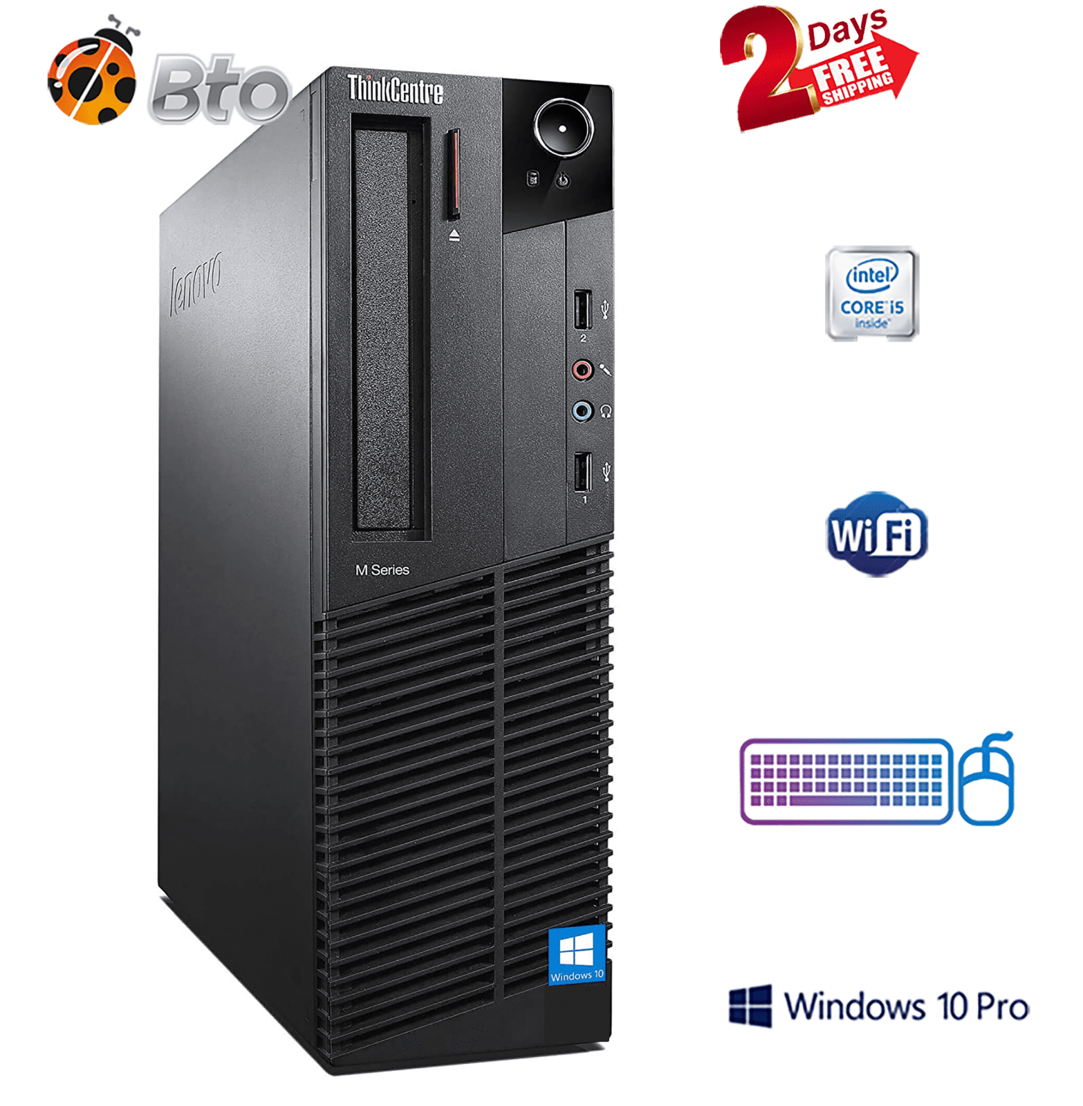 Restored Lenovo M82 ThinkCentre SFF Desktop Computer Core i53rd, 4GB ...