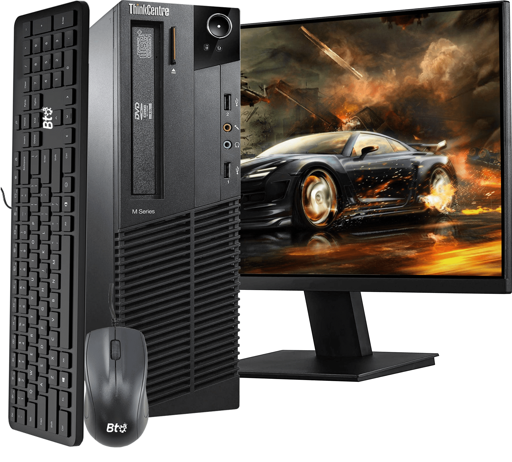 Restored Lenovo Small Form Computer Desktop PC, Intel Core i5 3.10 GHz ...