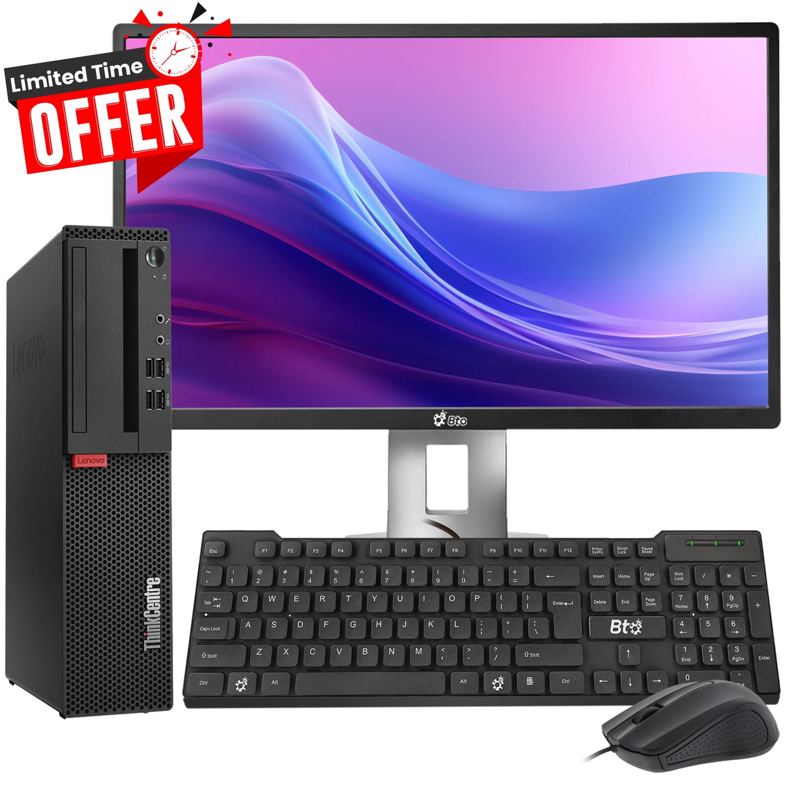Restored Lenovo ThinkCentre Desktop PC Intel Core i5-6500, 32GB Ram ...