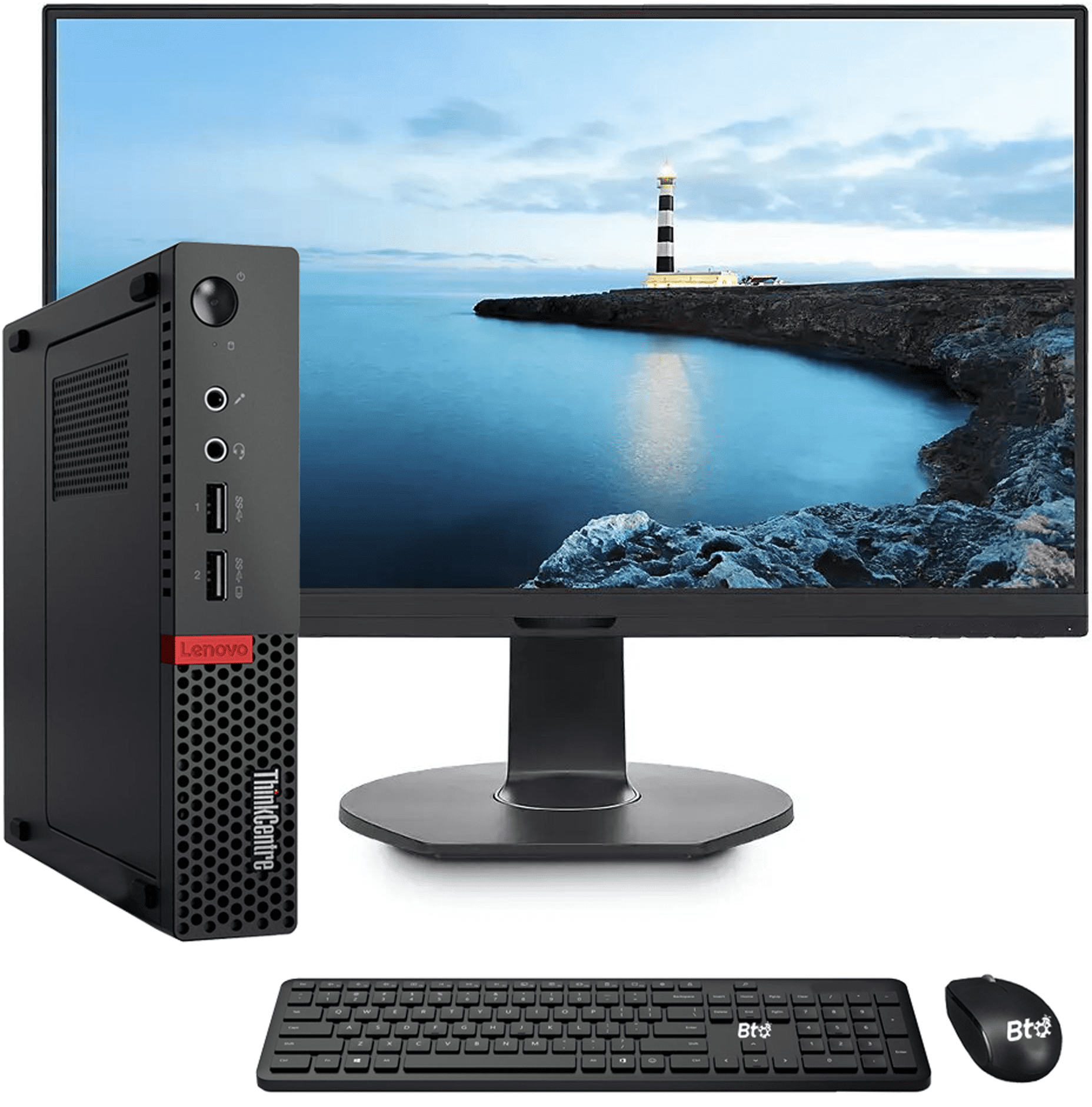 Restored Lenovo ThinkCentre M910Q Micro Desktop Computer PC, Intel i5 ...