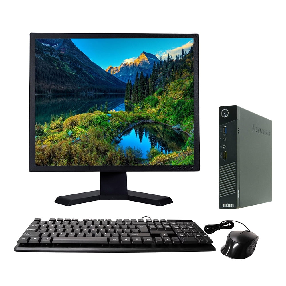 Restored Lenovo ThinkCentre M93p Micro Desktop Intel Core i5-4570T 2 ...