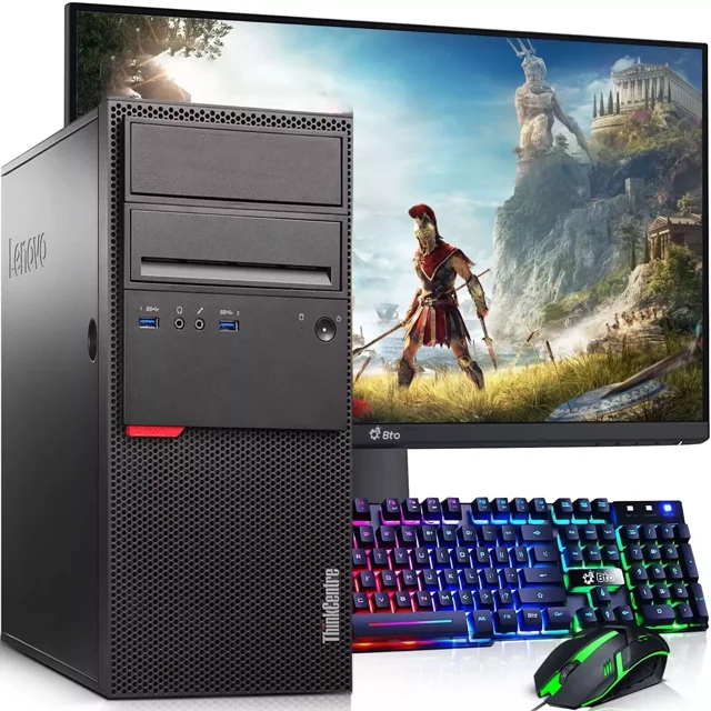 Restored Lenovo ThinkCentre Tower Desktop Gaming PC Intel Quad Core i5 ...
