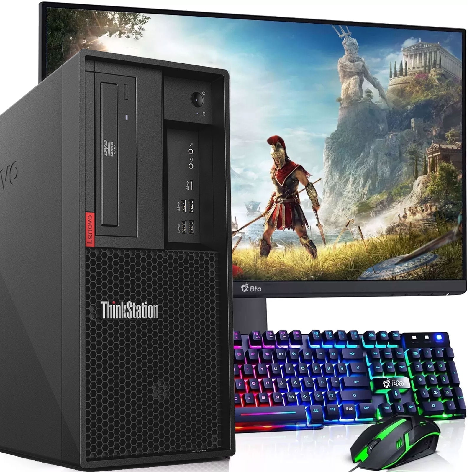 Restored Lenovo Tower Gaming Desktop PC Intel Hexa Core i5-8th 32GB ...