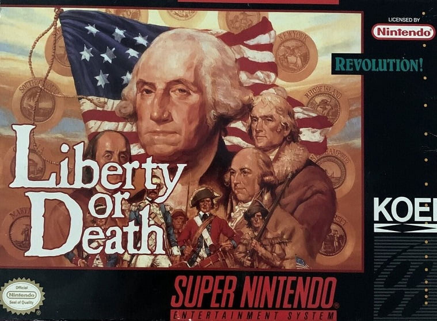 Restored Liberty Or Death Super Nintendo 1994 Snes Rpg Game Refurbished
