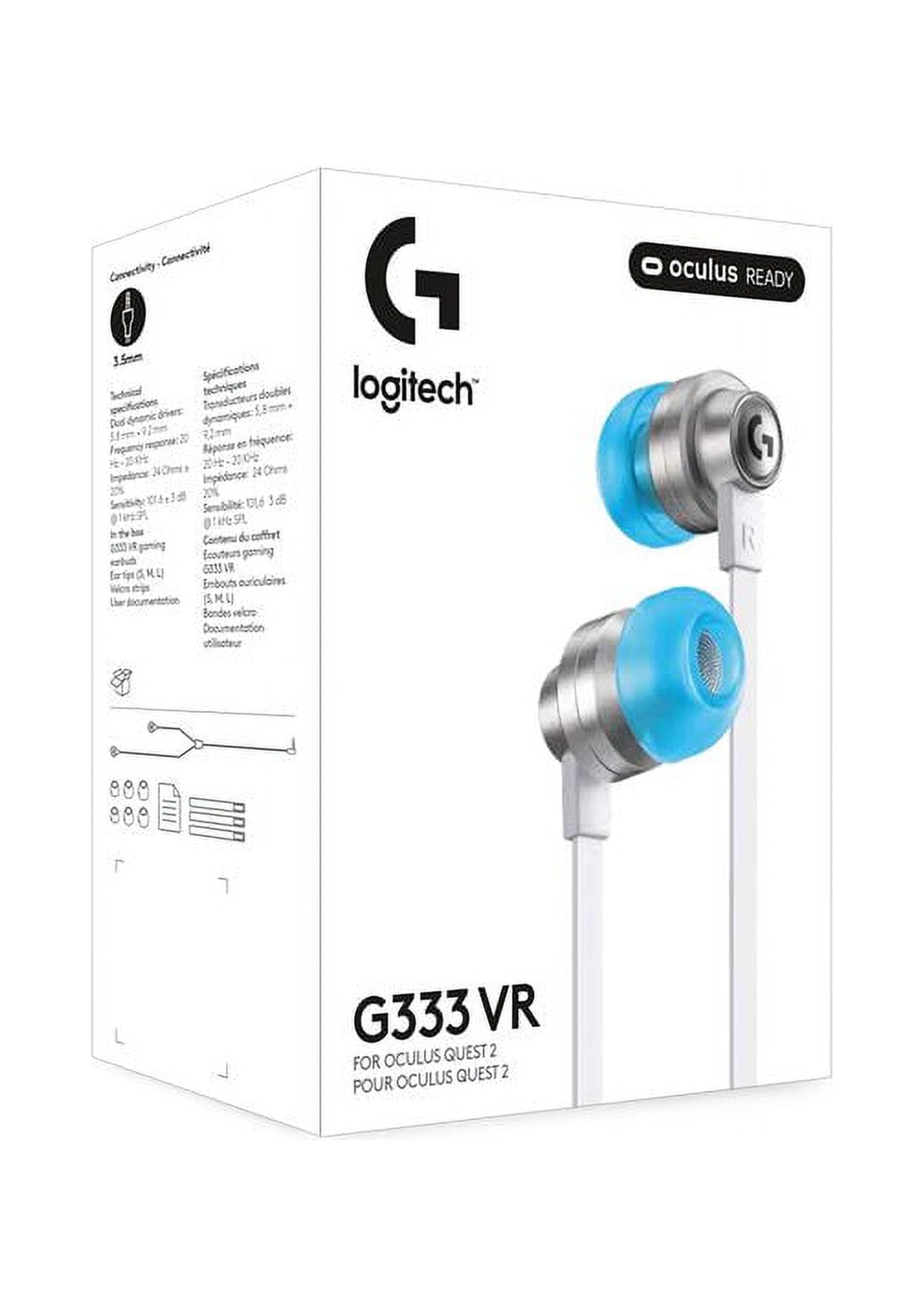 Restored Logitech 981001002 G333 VR Wired Stereo Gaming InEar ...