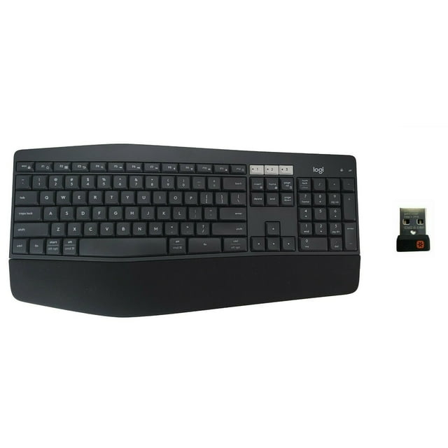 Restored Logitech K850 Wireless Bluetooth Keyboard PC Mac Chrome + USB ...