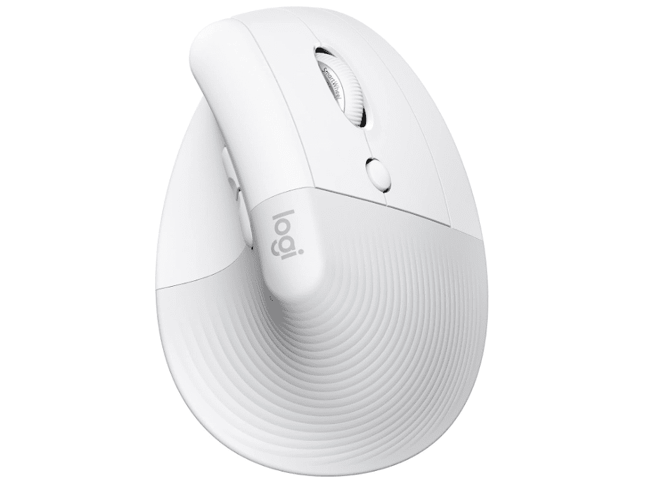 Restored Logitech Lift Vertical Ergonomic Mouse(White) (Refurbished ...