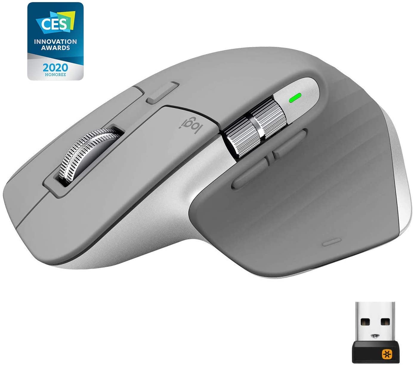 Logitech MX Master 3 Wireless Mouse, Mid Grey, Refurbished, Precision ...