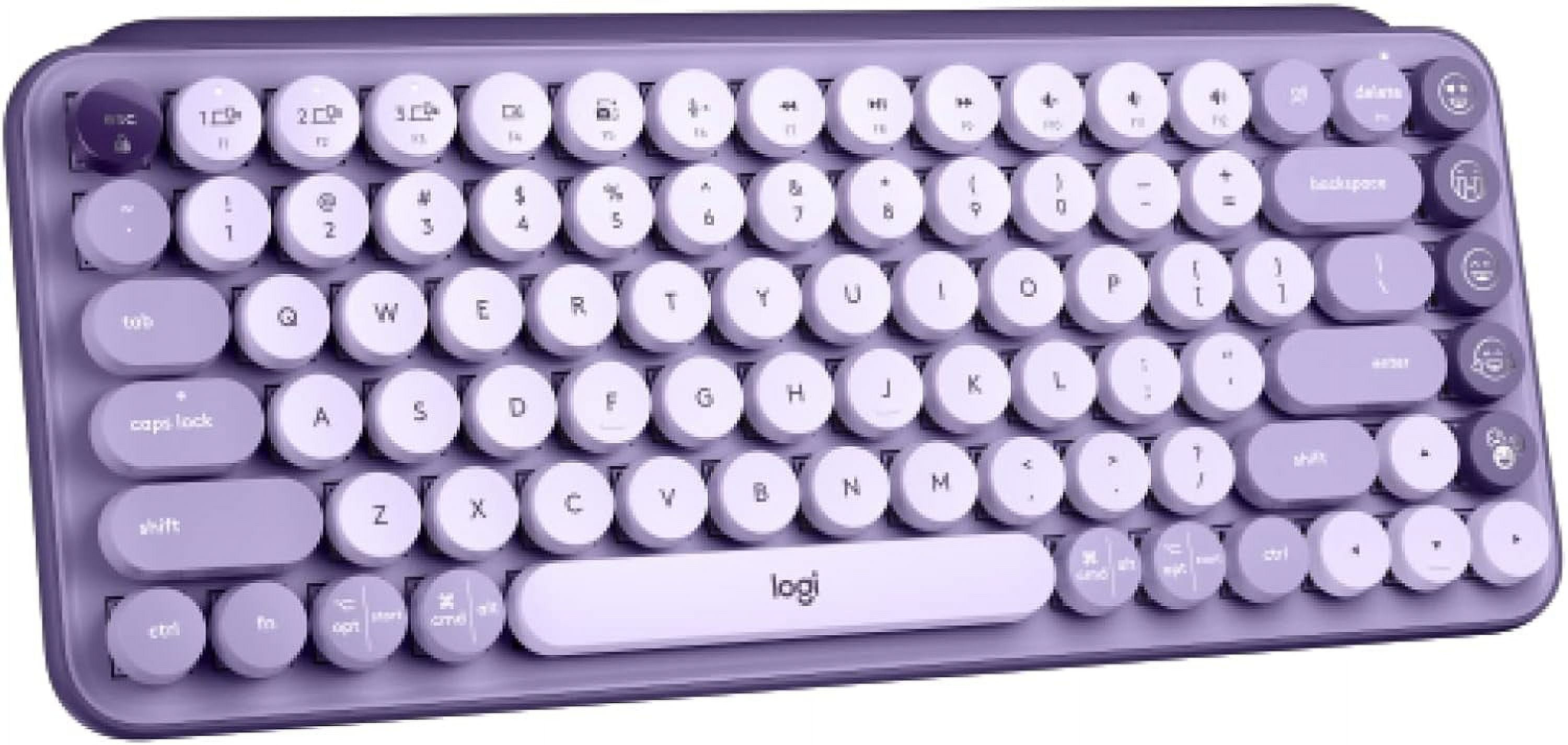 Restored Logitech POP Keys Mechanical Wireless Keyboard, Customizable ...