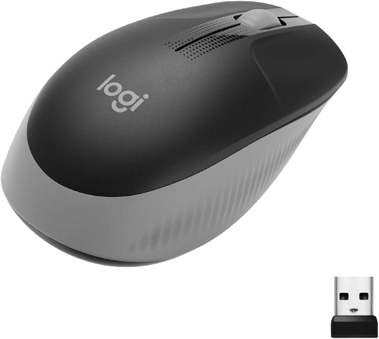 Restored Logitech Wireless Mouse M190 - Full Size Ambidextrous Curve ...
