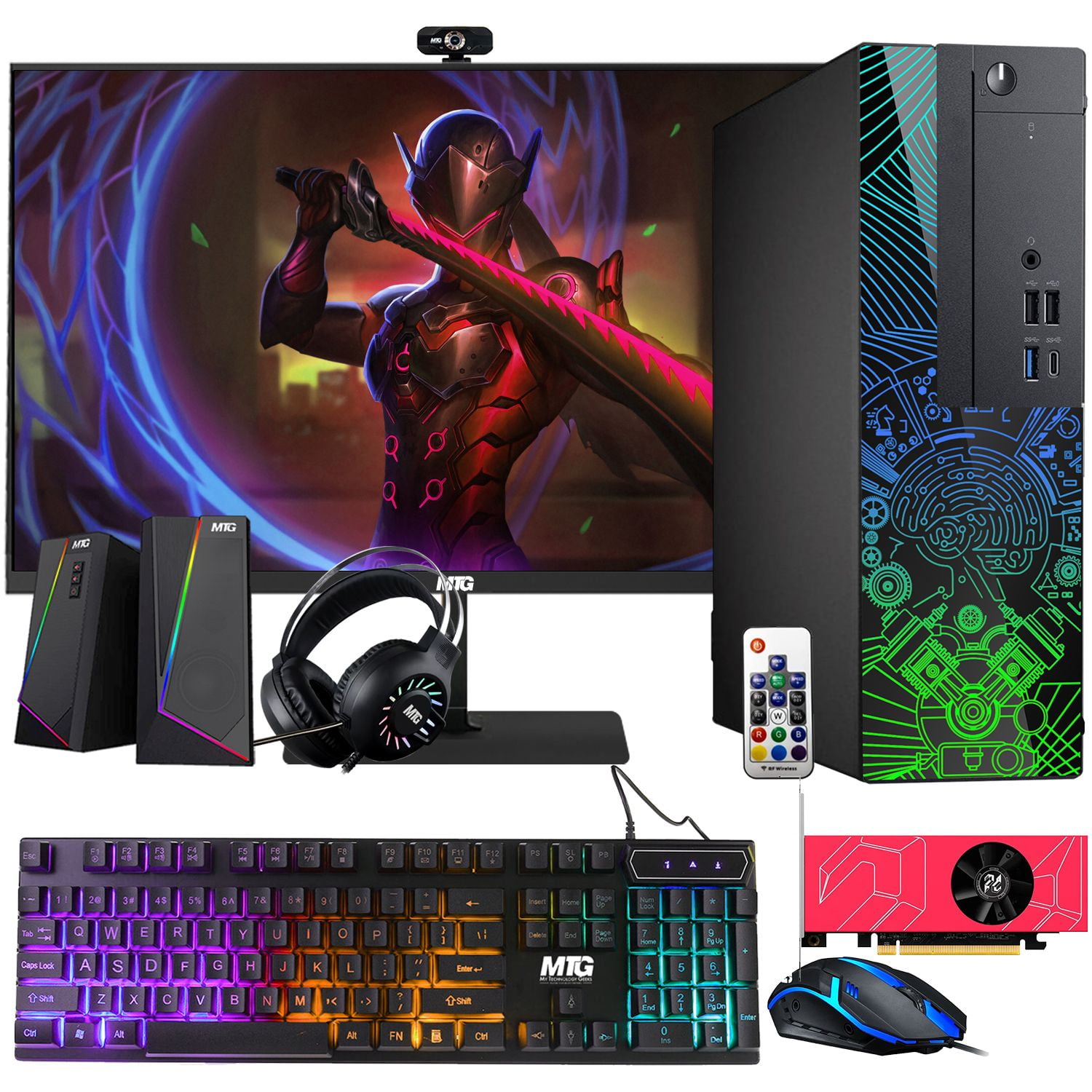 Restored Lumos 8 Gaming Desktop PC, Intel Core i5, AMD RX 6400 4GB DDR6 ...