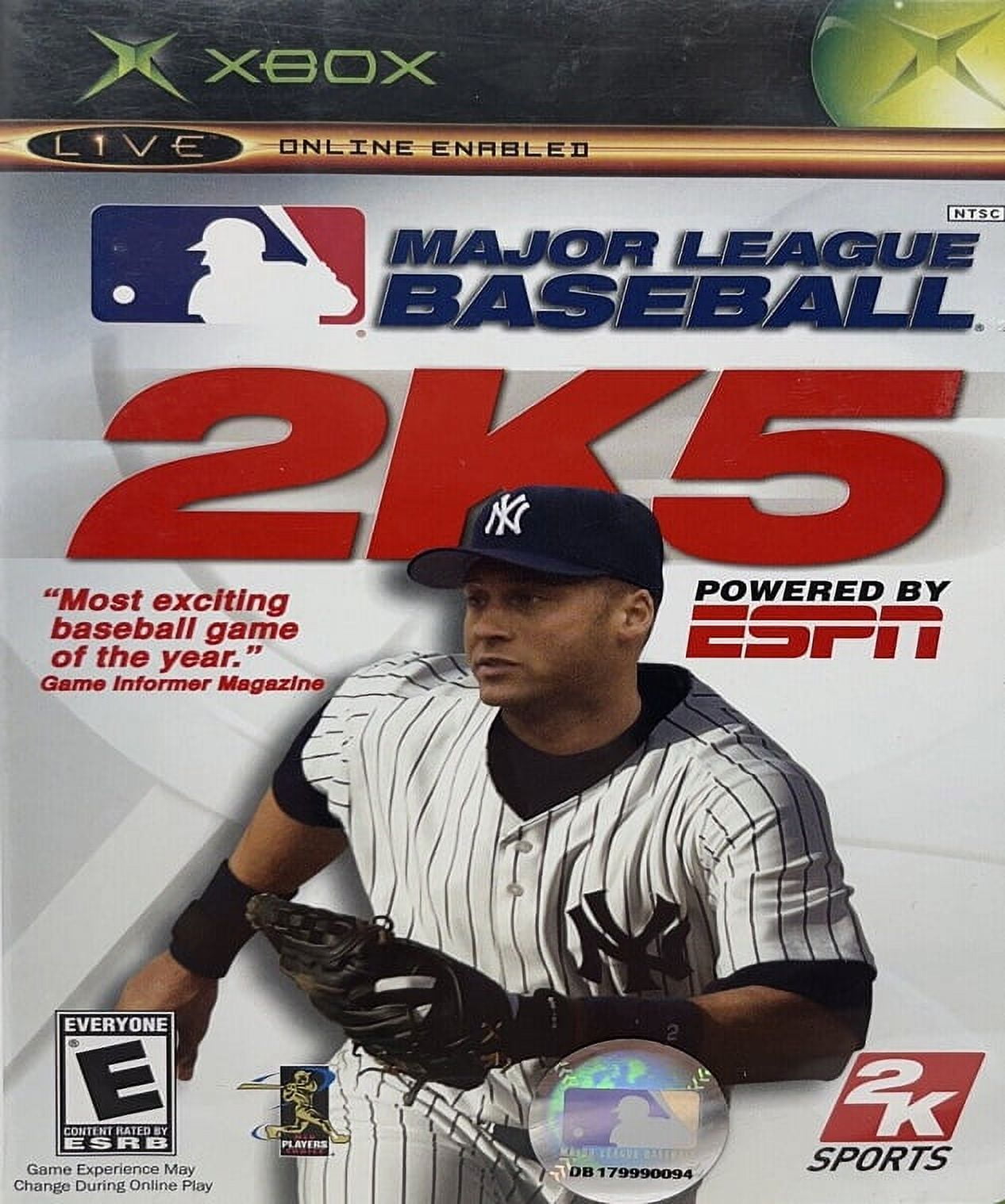 Restored Major League Baseball 2K5 ESPN (xbox, 2005) (Refurbished ...