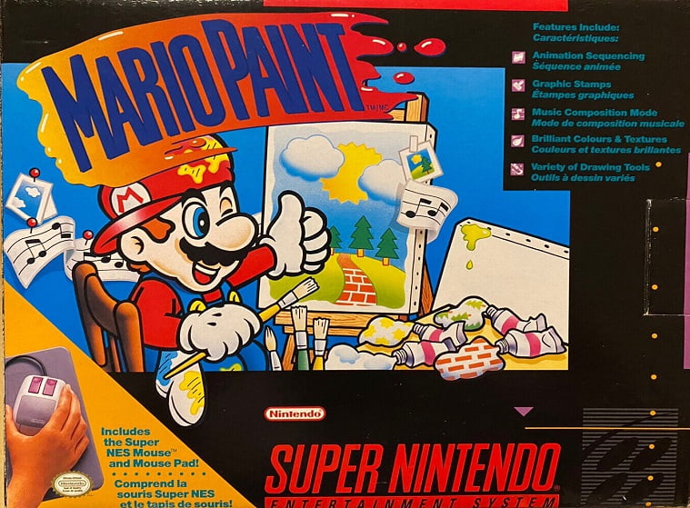 Restored Mario Paint (Super Nintendo, 1992) SNES Educational Game ...