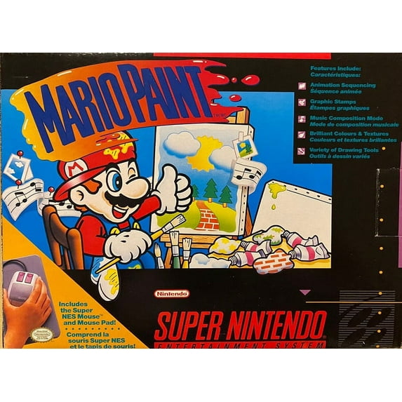 Restored Mario Paint (Super Nintendo, 1992) SNES Educational Game ...
