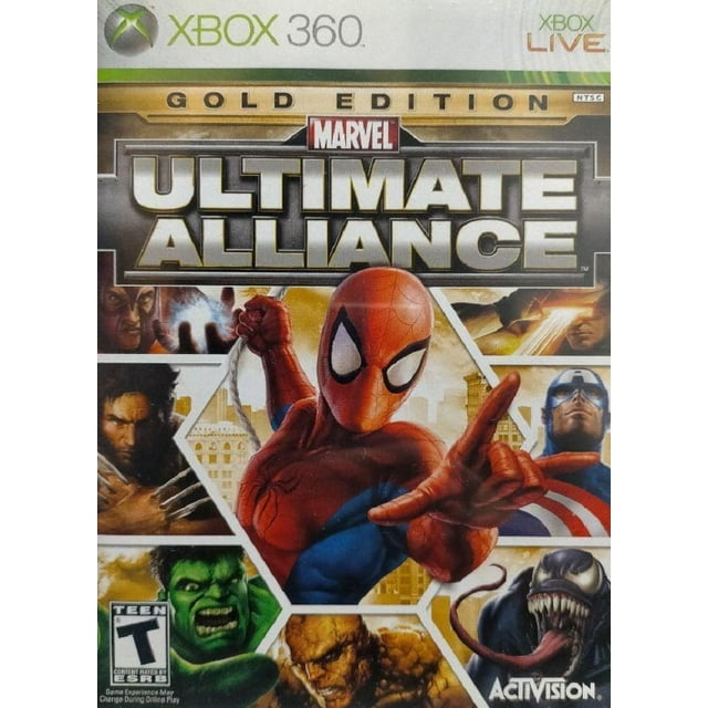Restored Marvel: Ultimate Alliance Gold Edition (Xbox 360, 2007) Super ...