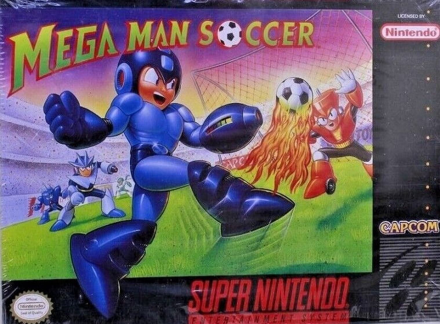 Restored Mega Man Soccer (Super Nintendo, 1994) SNES Video Game ...