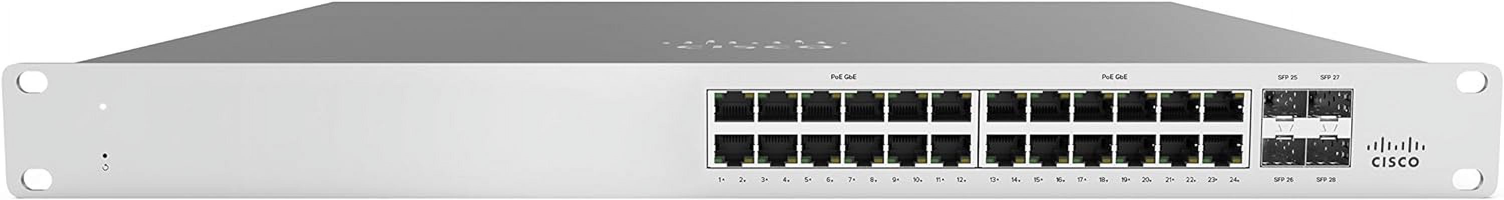 Restored Meraki MS120-24-HW Cloud-Managed Switch 370W POE+ Gigabit 24 ...