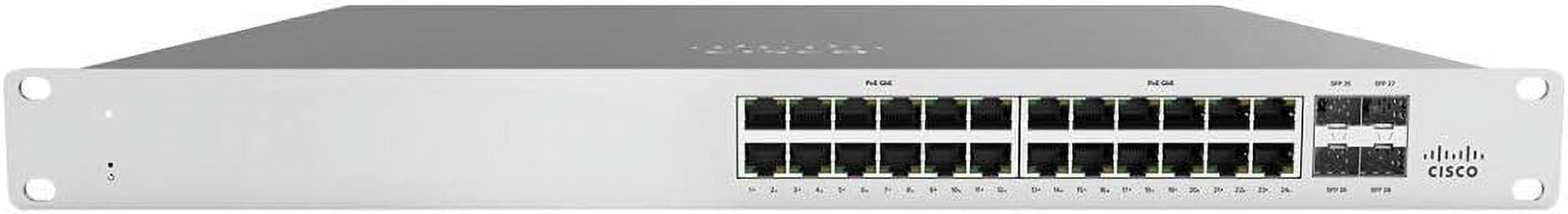 Restored Meraki MS120-24-HW Cloud-Managed Switch Gigabit 24 Port with SFP (Refurbished ...