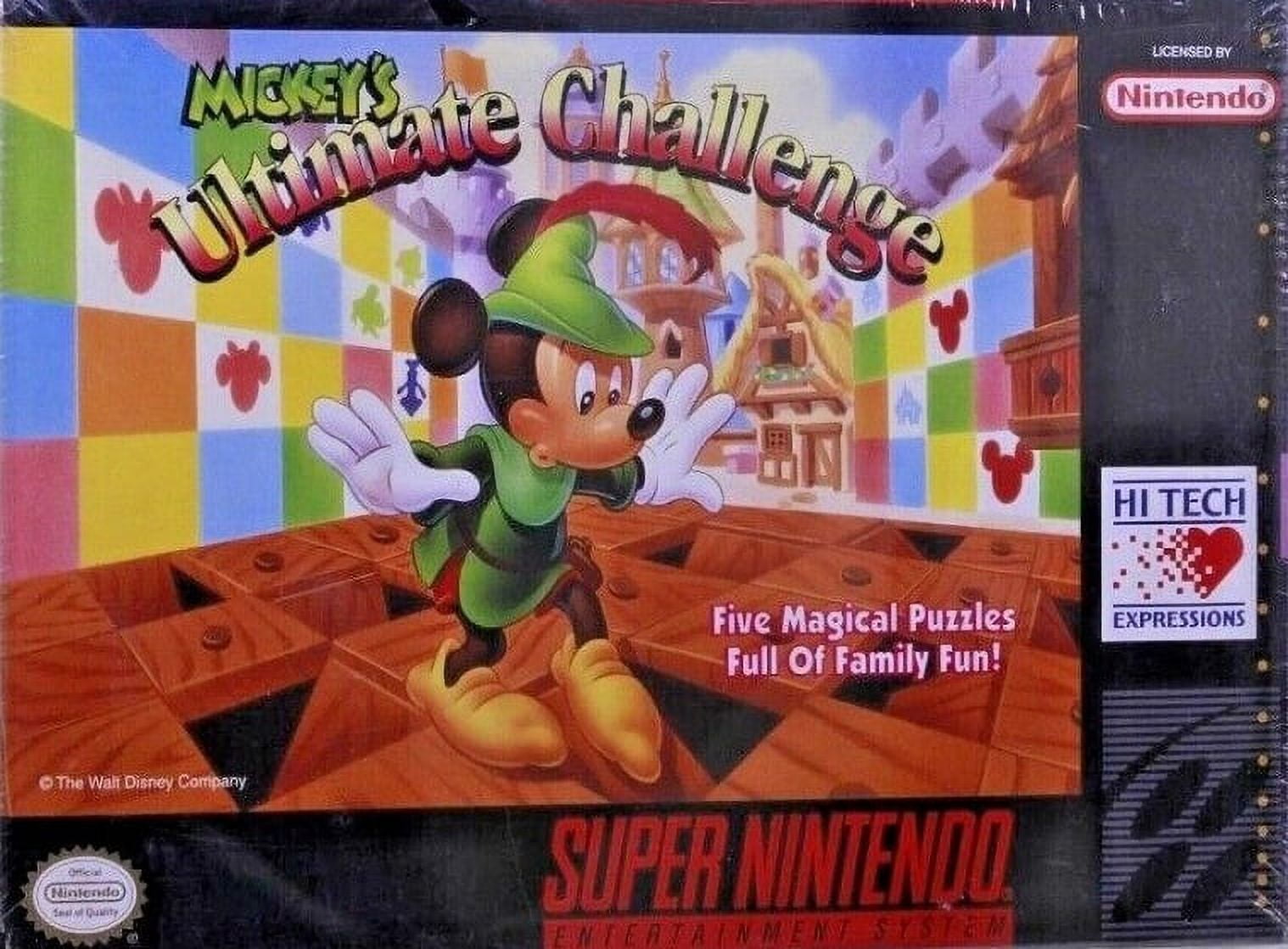 Restored Mickey's Ultimate Challenge (Super Nintendo, 2000) SNES Puzzle ...