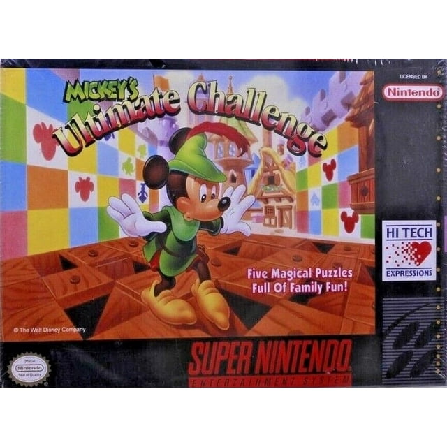 Restored Mickey's Ultimate Challenge (Super Nintendo, 2000) SNES Puzzle ...