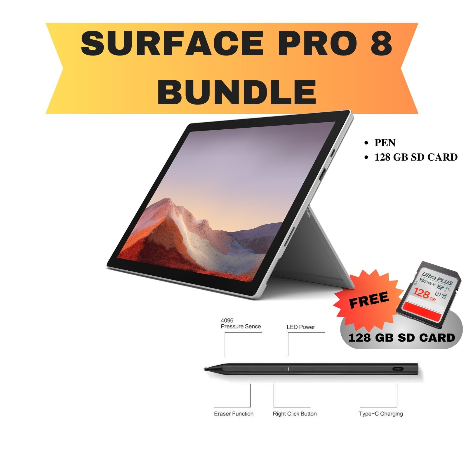 Restored Microsoft Surface Pro 8th. - 13" Intel Core I5 8GB RAM 512GB ...