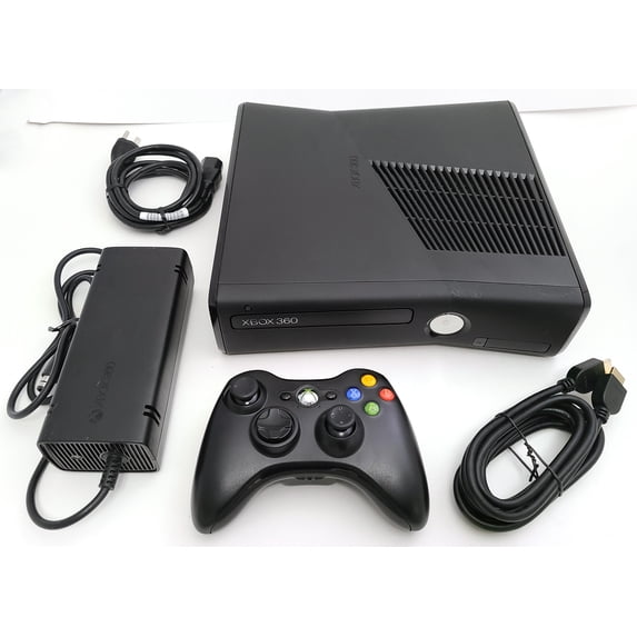 Restored Microsoft Xbox 360 S (Slim) 4GB Gaming Console Bundle ...