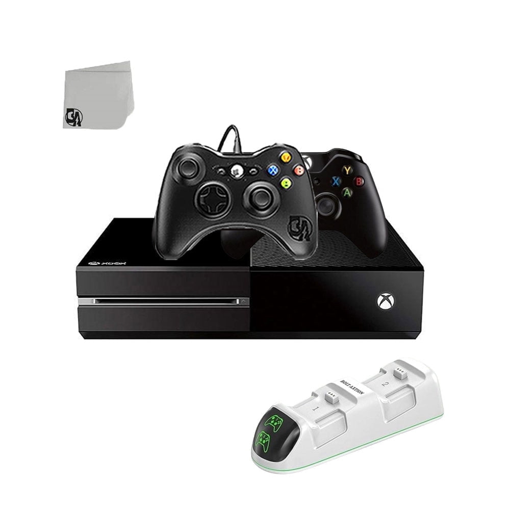 Restored Microsoft Xbox One Original 500GB Gaming Console Black with 2 ...