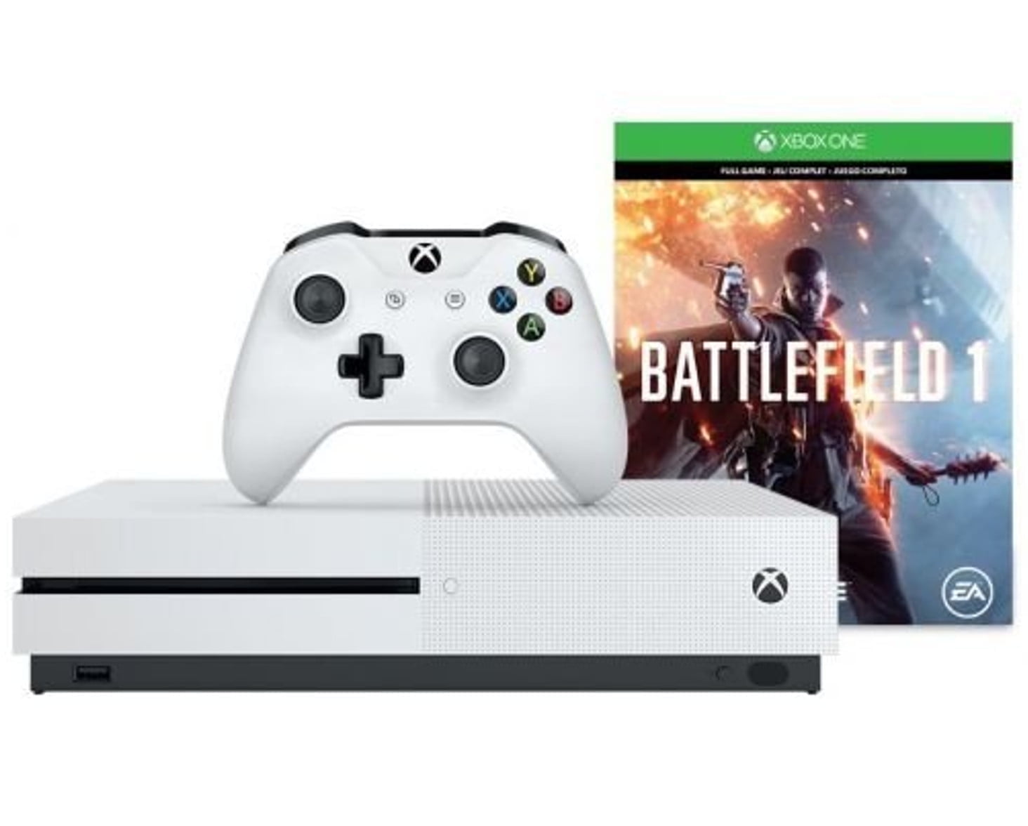 Restored Microsoft Xbox One S 500GB Console - Battlefield 1 Bundle ...