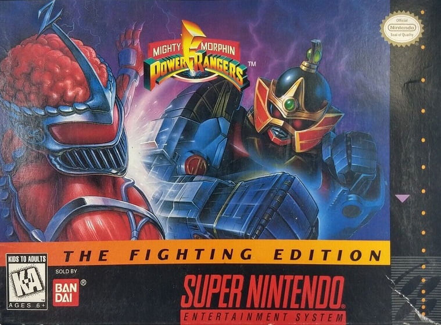 Restored Mighty Morphin Power Rangers Fighting Edition (Super Nintendo ...
