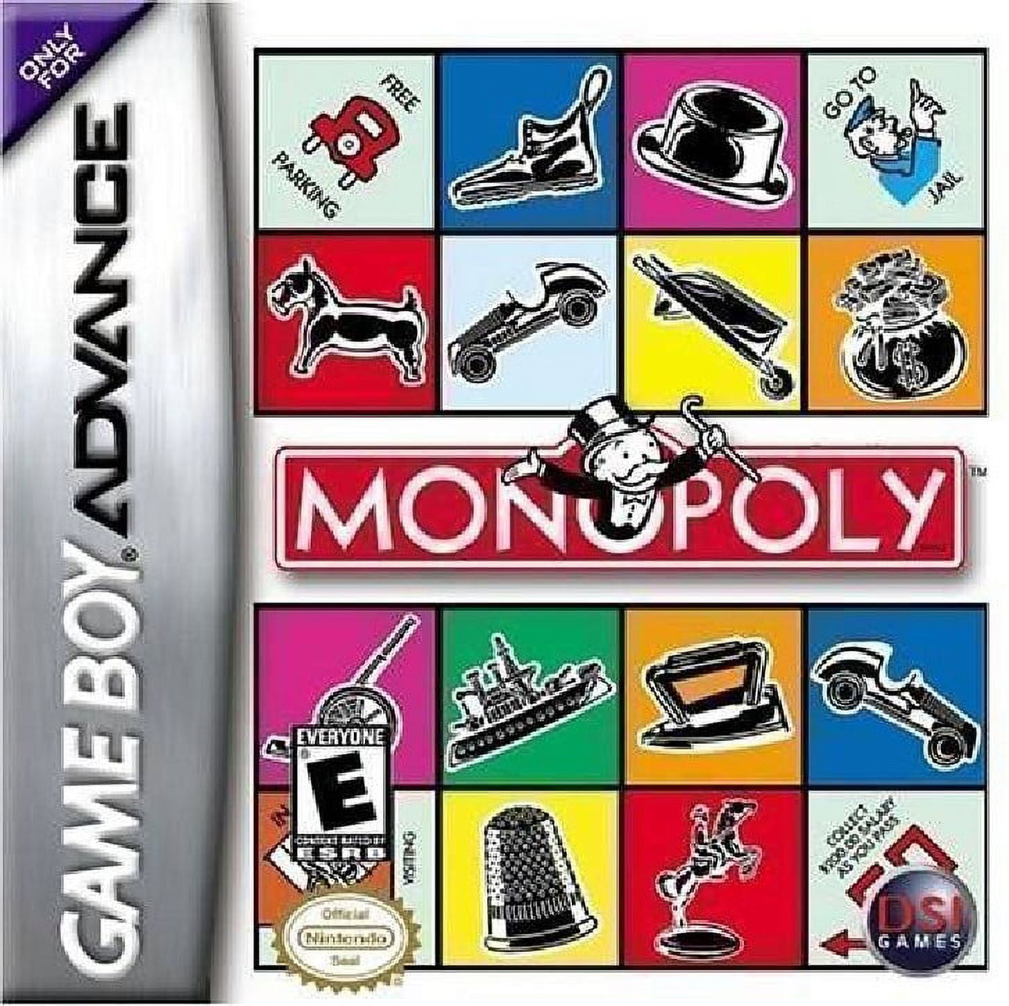 Restored Monopoly (Nintendo Gameboy Advance, 2004) Board Games ...
