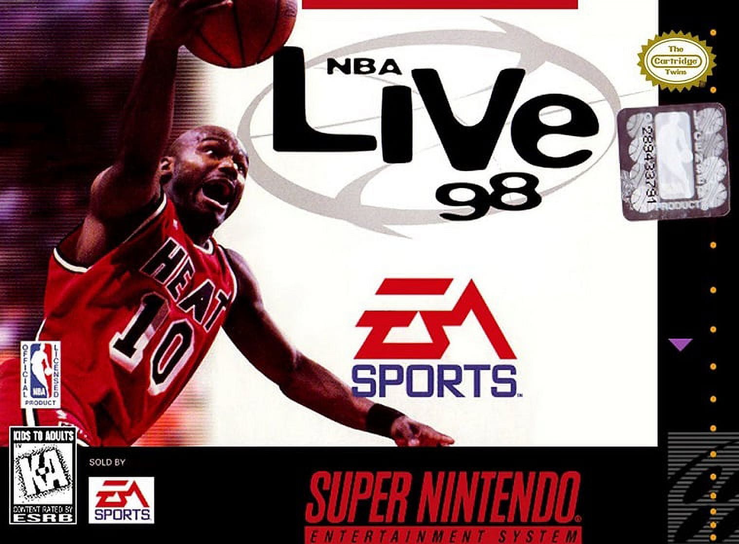 Restored NBA Live 98 Super Nintendo 1997 SNES Basketball Game Refurbished Walmart