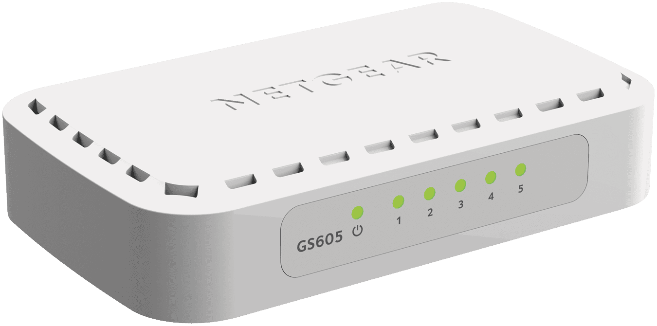 Restored Netgear GS605 5Port Ethernet Gigabit Switch (Refurbished ...
