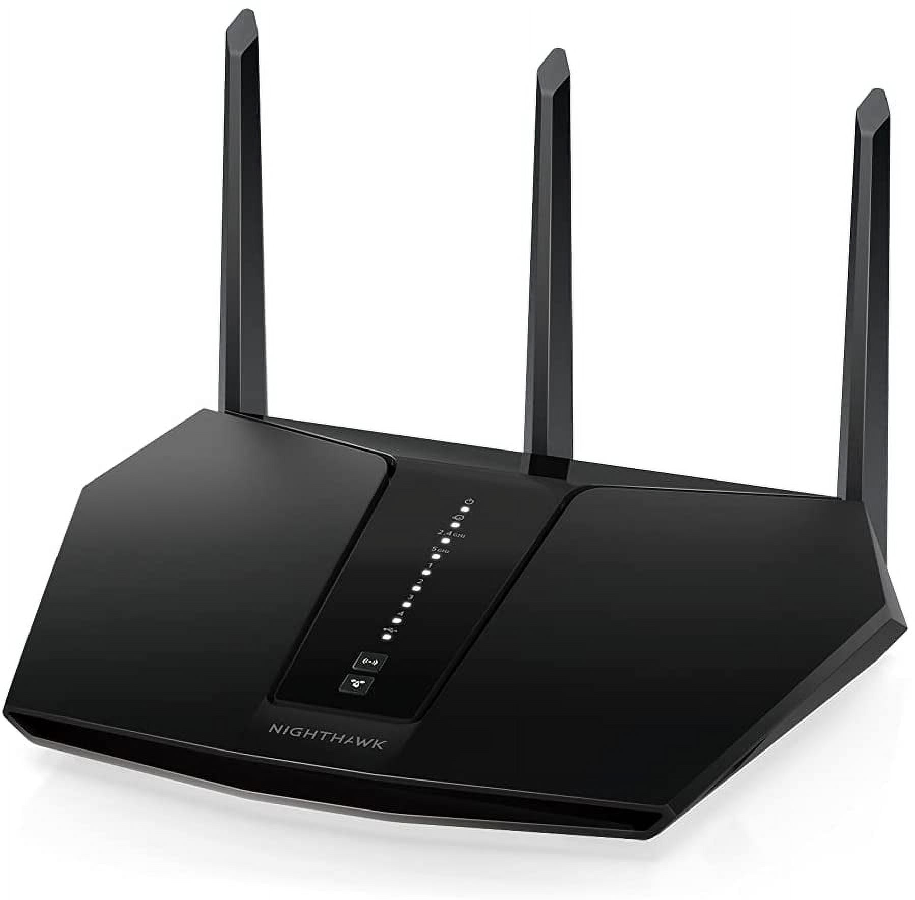 Restored Netgear RAX29-100NAS Nighthawk AX2400 WiFi 6 Router, Black ...