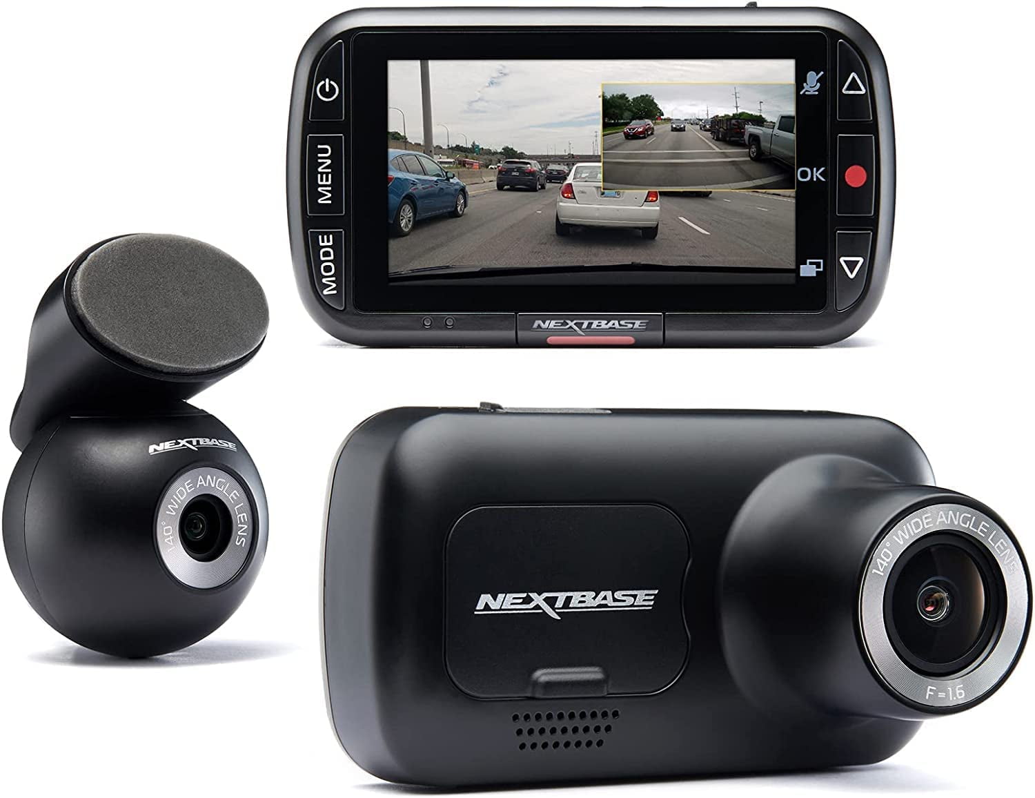 Restored Nextbase Nextbase 222XRWC 1080p Dash Cam + Rear Cam HD in Car ...