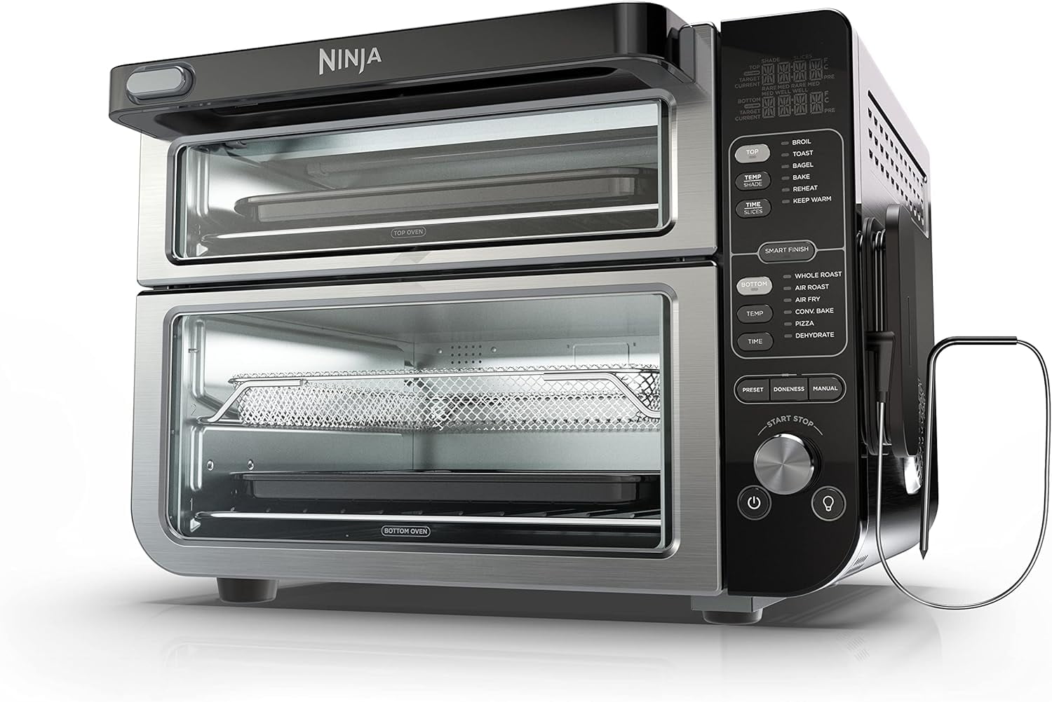 Restored Ninja DCT401 12-in-1 Double Oven with FlexDoor, FlavorSeal ...