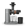 Restored Ninja NeverClog 150W Cold Press Juicer with 18oz Jug, 30oz ...