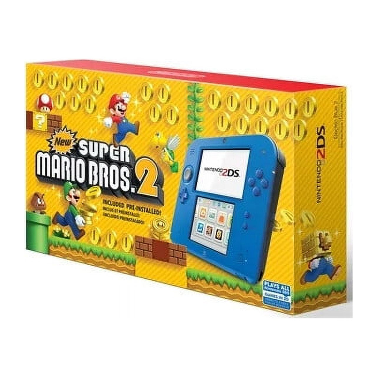 Restored Nintendo 2DS Handheld Game System with New Super Mario 2 (Blue ...