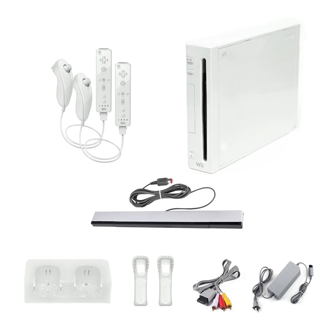 Restored Nintendo Wii Console White Premium Bundle (Refurbished ...