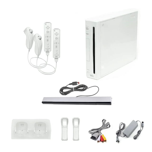 Restored Nintendo Wii Console White Premium Bundle (Refurbished ...