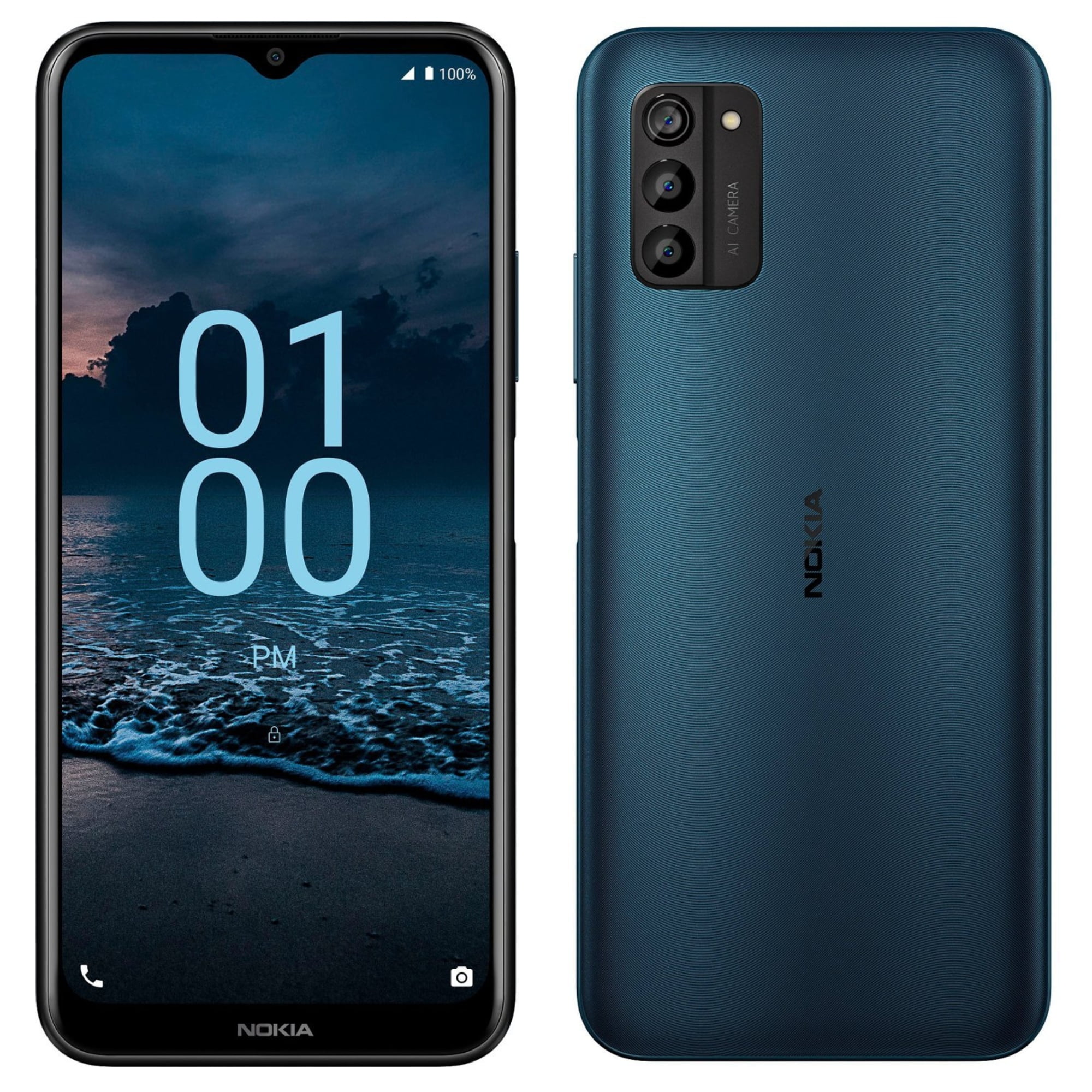 Nokia G100, 128GB Factory Unlocked, Nordic Blue, Great Refubished ...