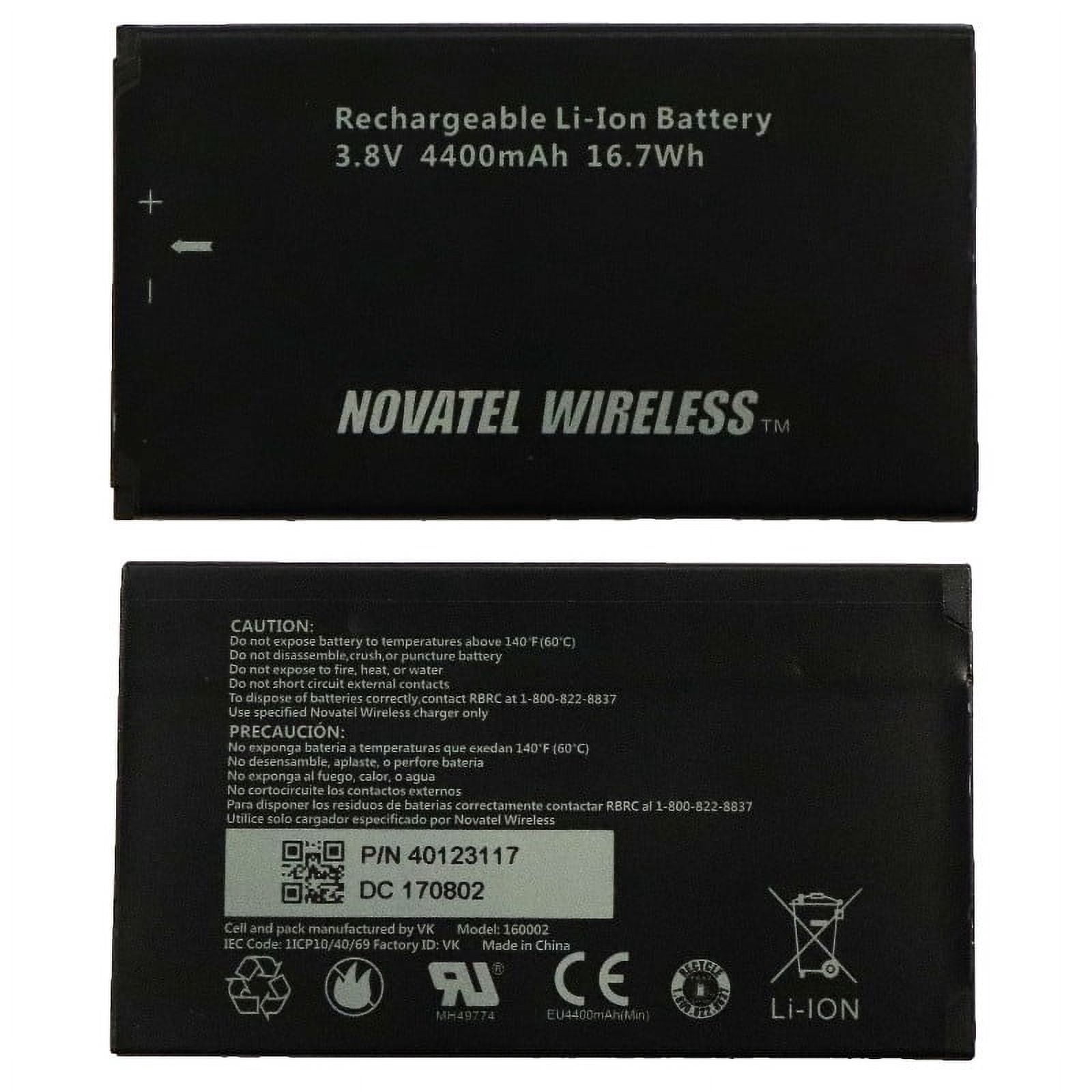Restored OEM Novatel Wireless 4400mAh Battery 160002/40123117MiFi ...