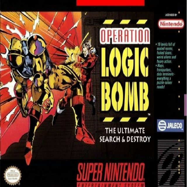 Restored Operation Logic Bomb (Super Nintendo, 1993) SNES Action Game ...